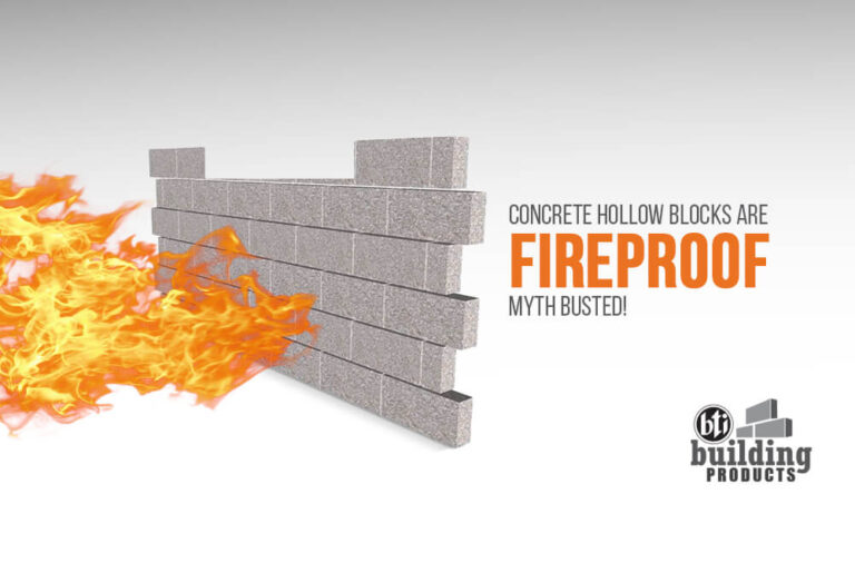 Concrete Hollow Blocks Are Fireproof Myth Busted! - bti Building Products